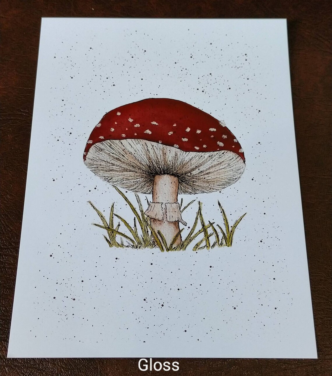 Red Toadstool amanita Muscaria Watercolour Print | Etsy