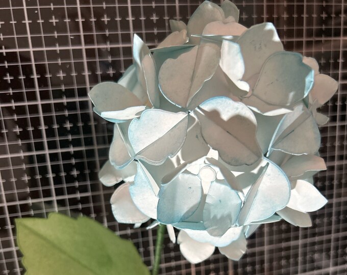 Diy Hydrangea Kit, 3D Paper Flower Kit, Kit With Tutorial, Arts Crafts ...
