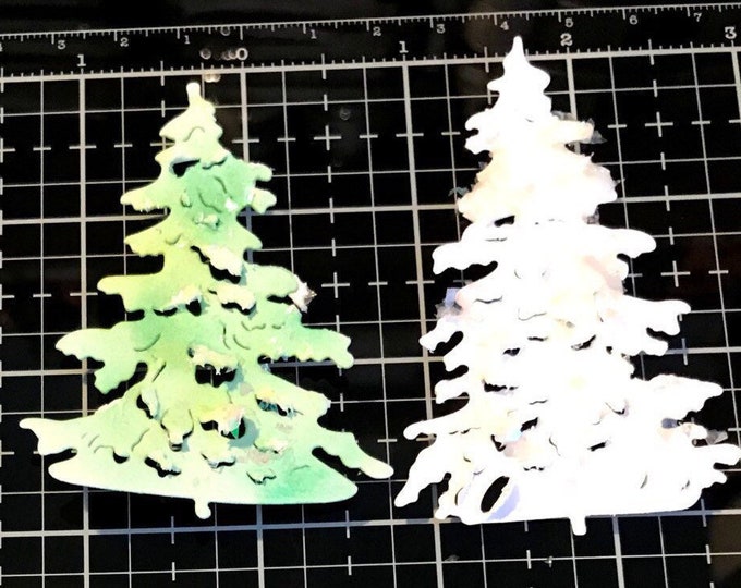 Tree Die Cut Set, DIY Paper Tree Kit,winter Holiday Decor Set,arts ...