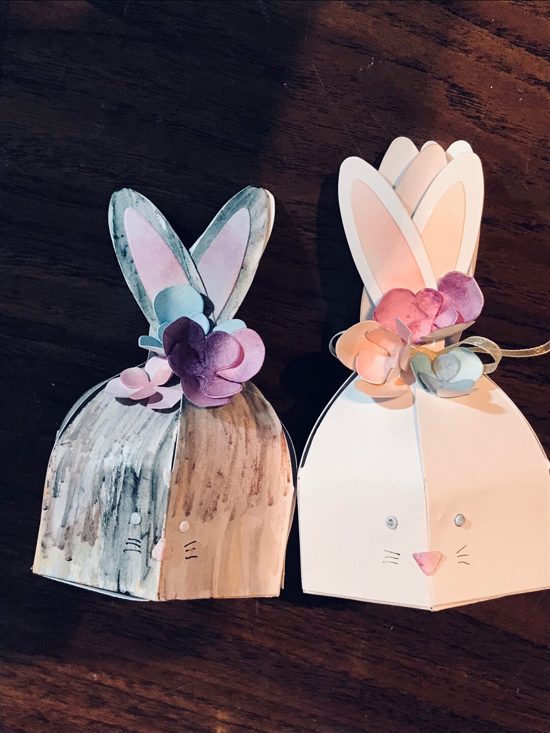 DIY Rabbit Craft Set, Bunny Treat Box Kit,kit With Tutorial,kids Paper ...