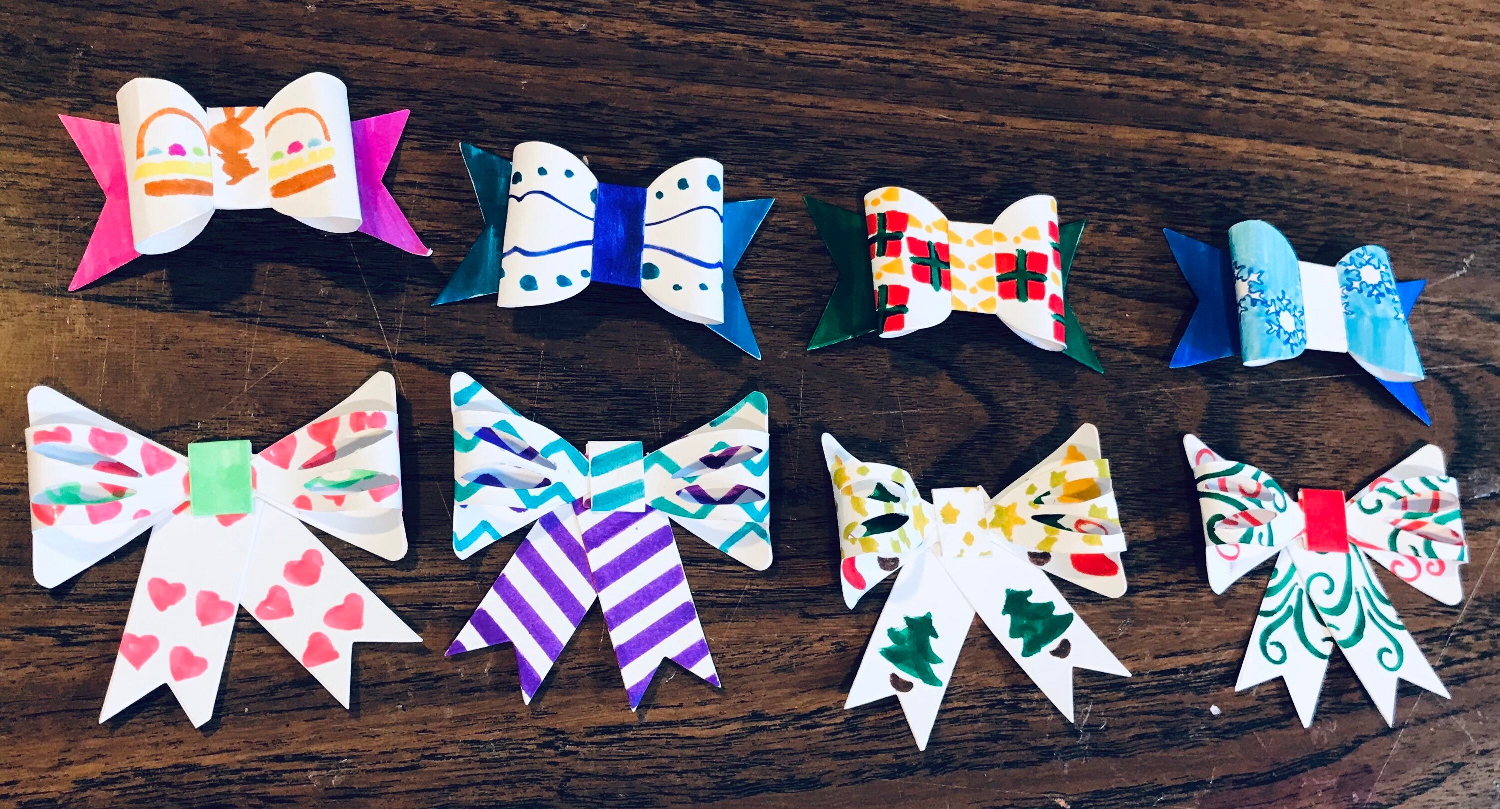 DIY Paper Bows Kit Craft Paper Bows Scrapbooking - Etsy
