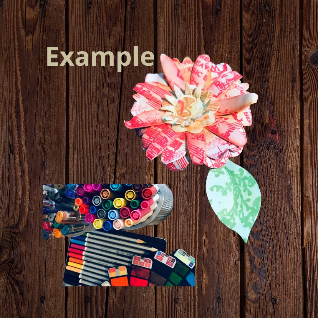 Paper Flowers Craft Kit DIY Paper Flowers Kit Kids Arts and | Etsy