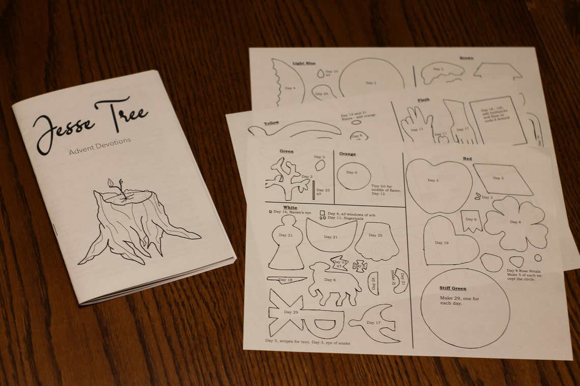 Jesse Tree PATTERN Download Family Package - Etsy