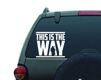 This is the Way Car Decal | Etsy