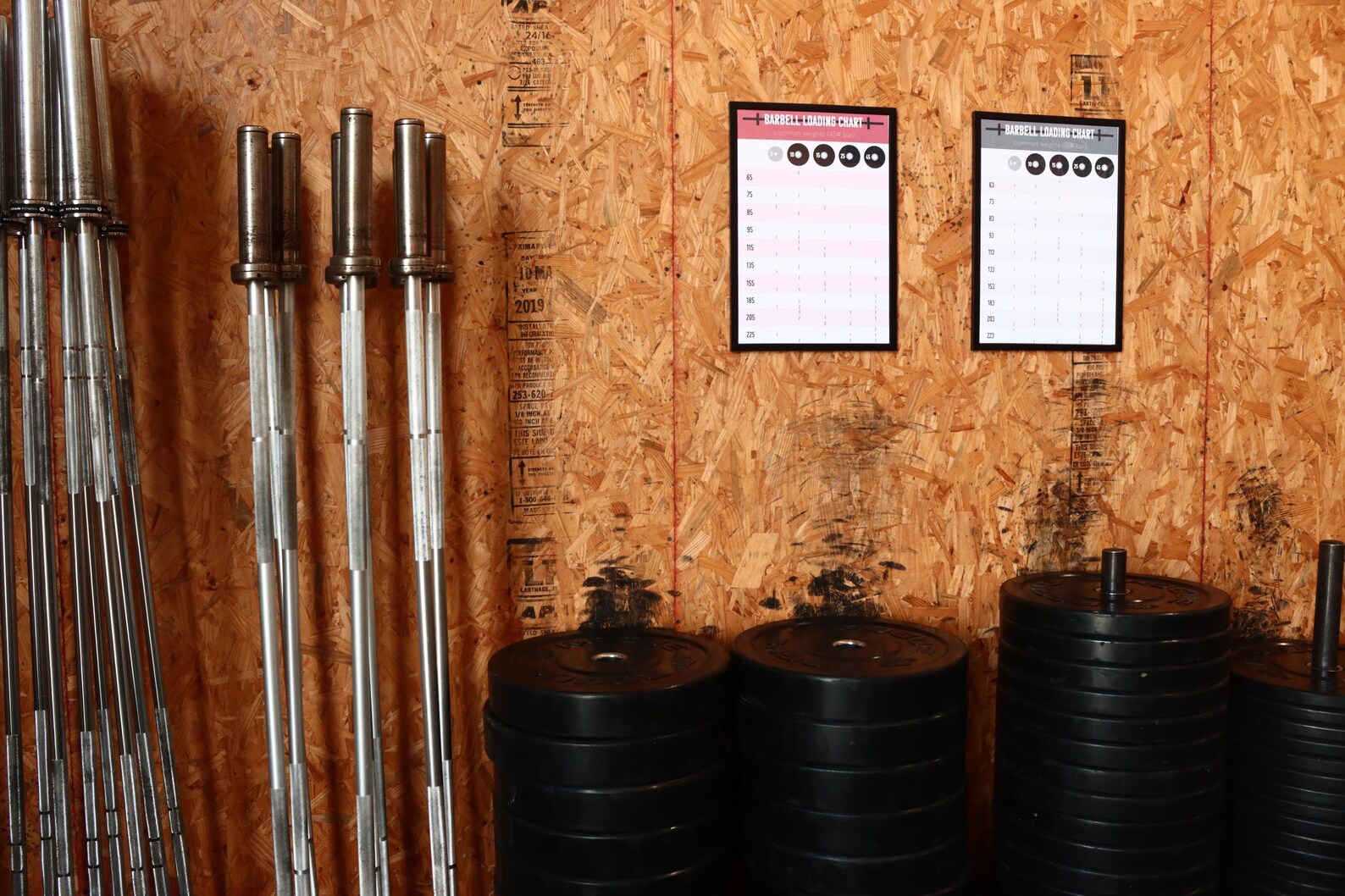 Barbell Loading Chart - Cheat Sheet - Etsy