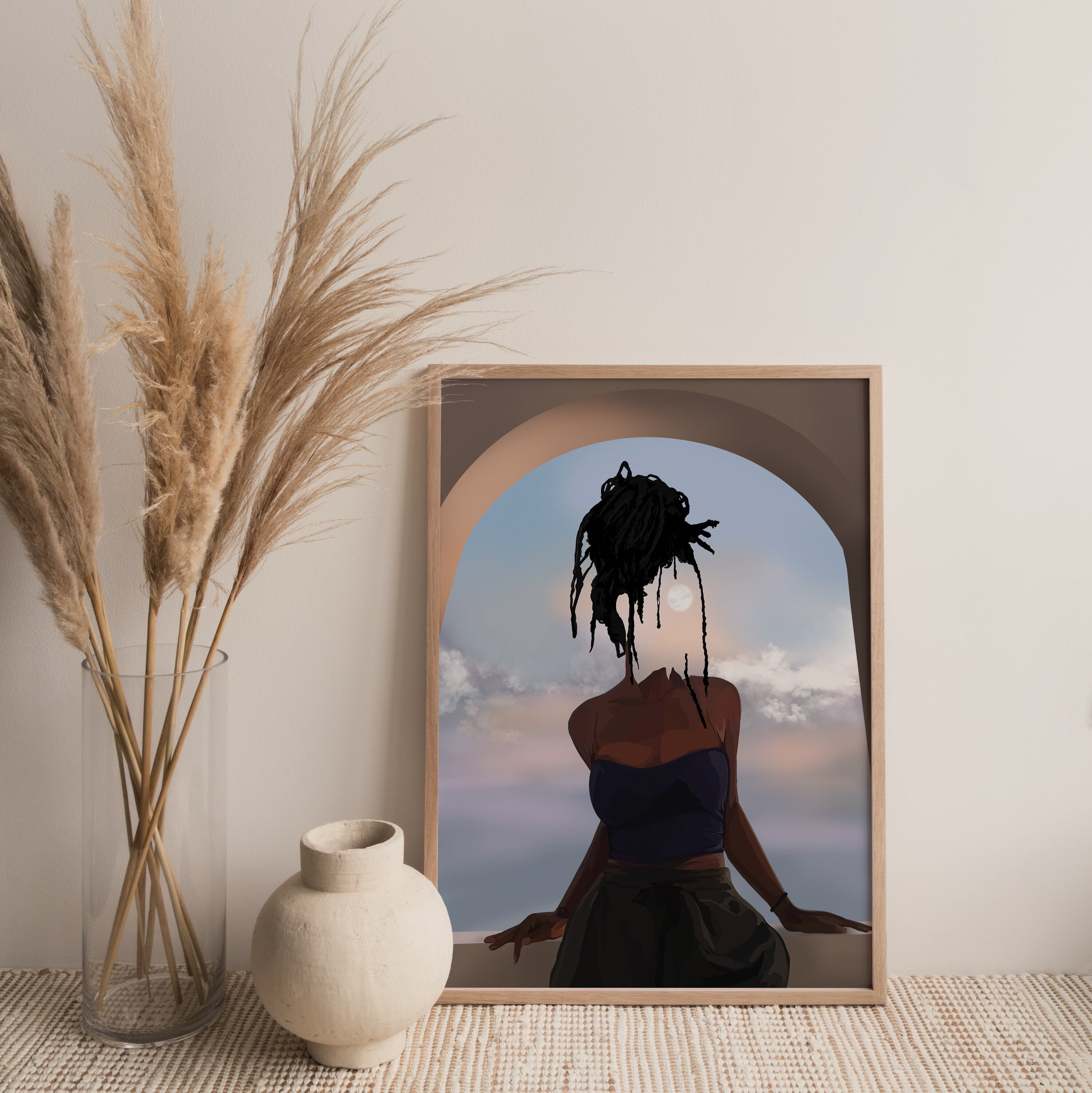 Black Women Body Art Poster Physical Print Wall Art - Etsy