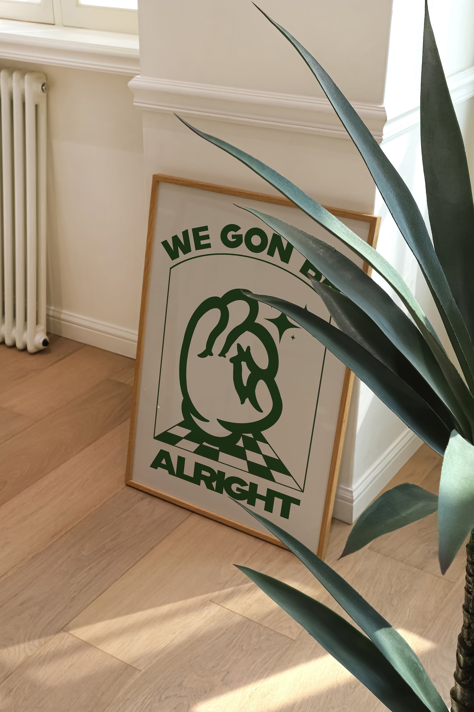 We Gon Be Alright Poster, Retro Wall Print, Vintage Illustration ...
