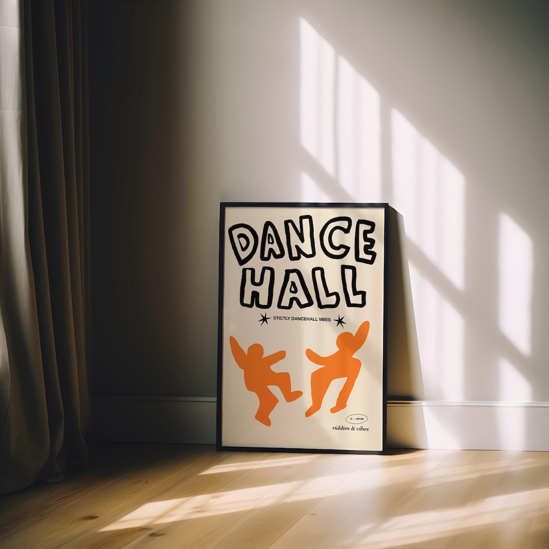 Dancehall Music Poster – Vintage Reggae Wall Art Print, Tun up Di Sound ...