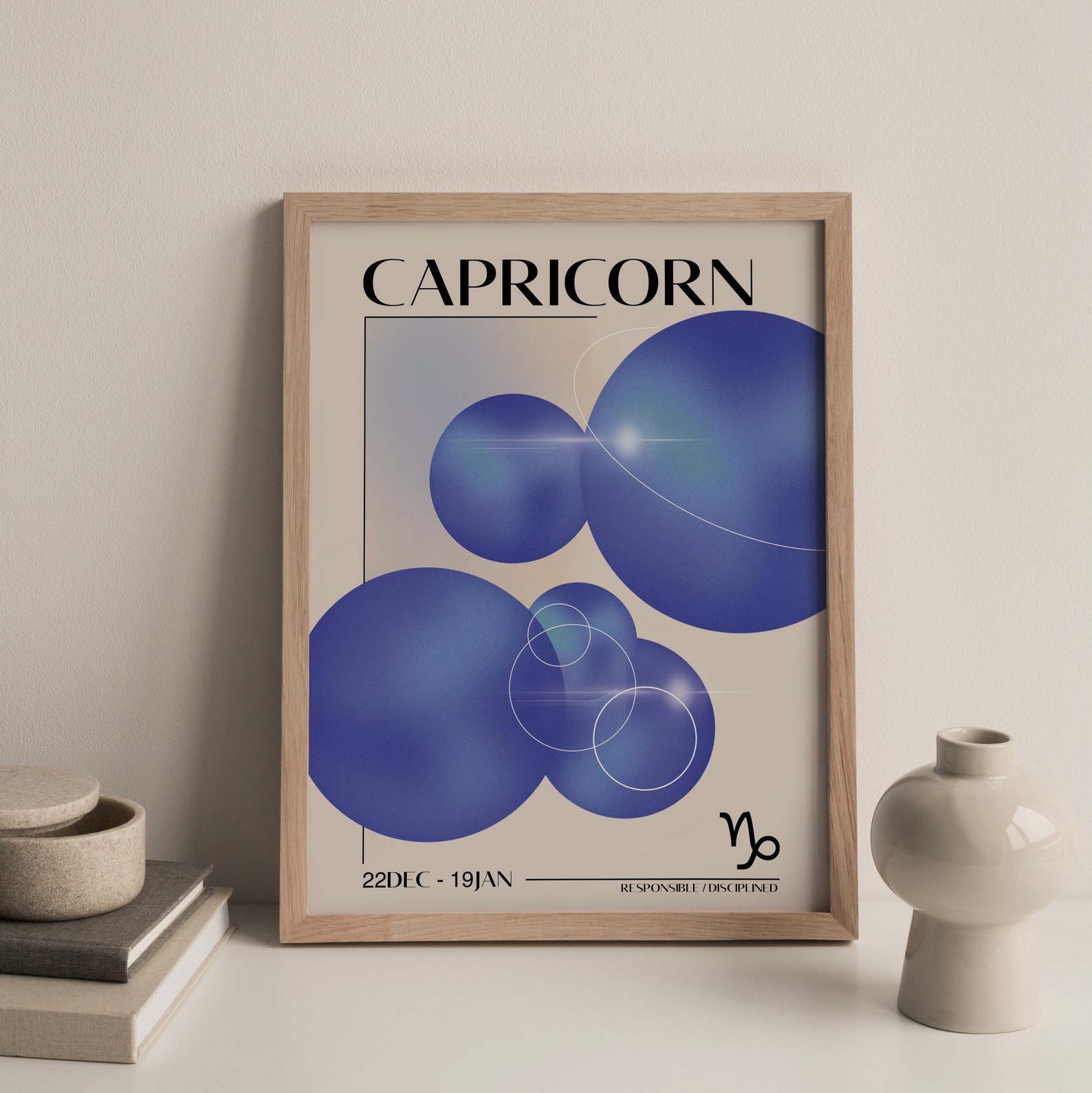 Capricorn Zodiac Sign Poster Print | Astrology | Star Sign | Capricorn ...