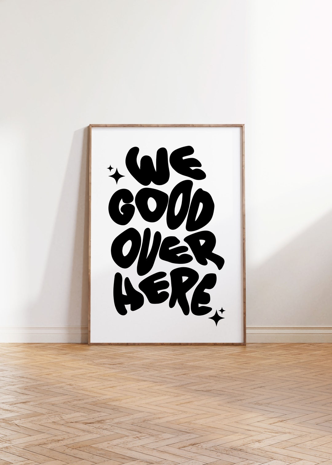 We Good Over Here Poster, Retro Wall Print, Vintage Illustration ...