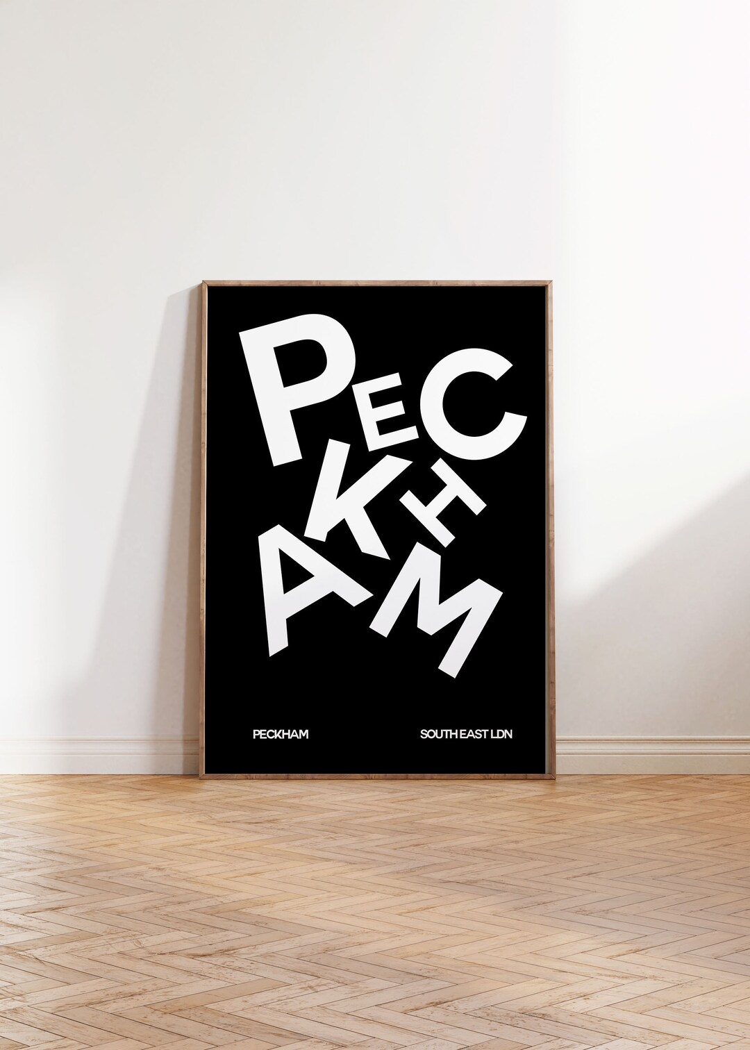 Peckham South London Print Poster, South Ldn, Trendt, Cute ...