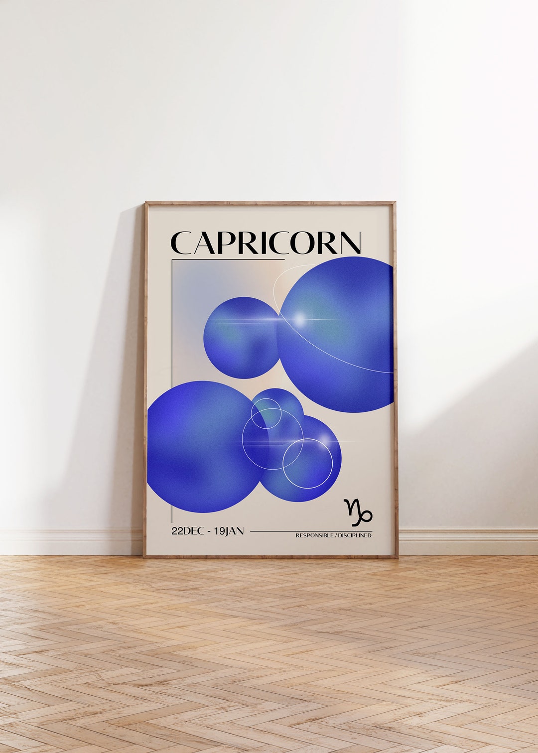Capricorn Zodiac Sign Poster Print | Astrology | Star Sign | Capricorn ...