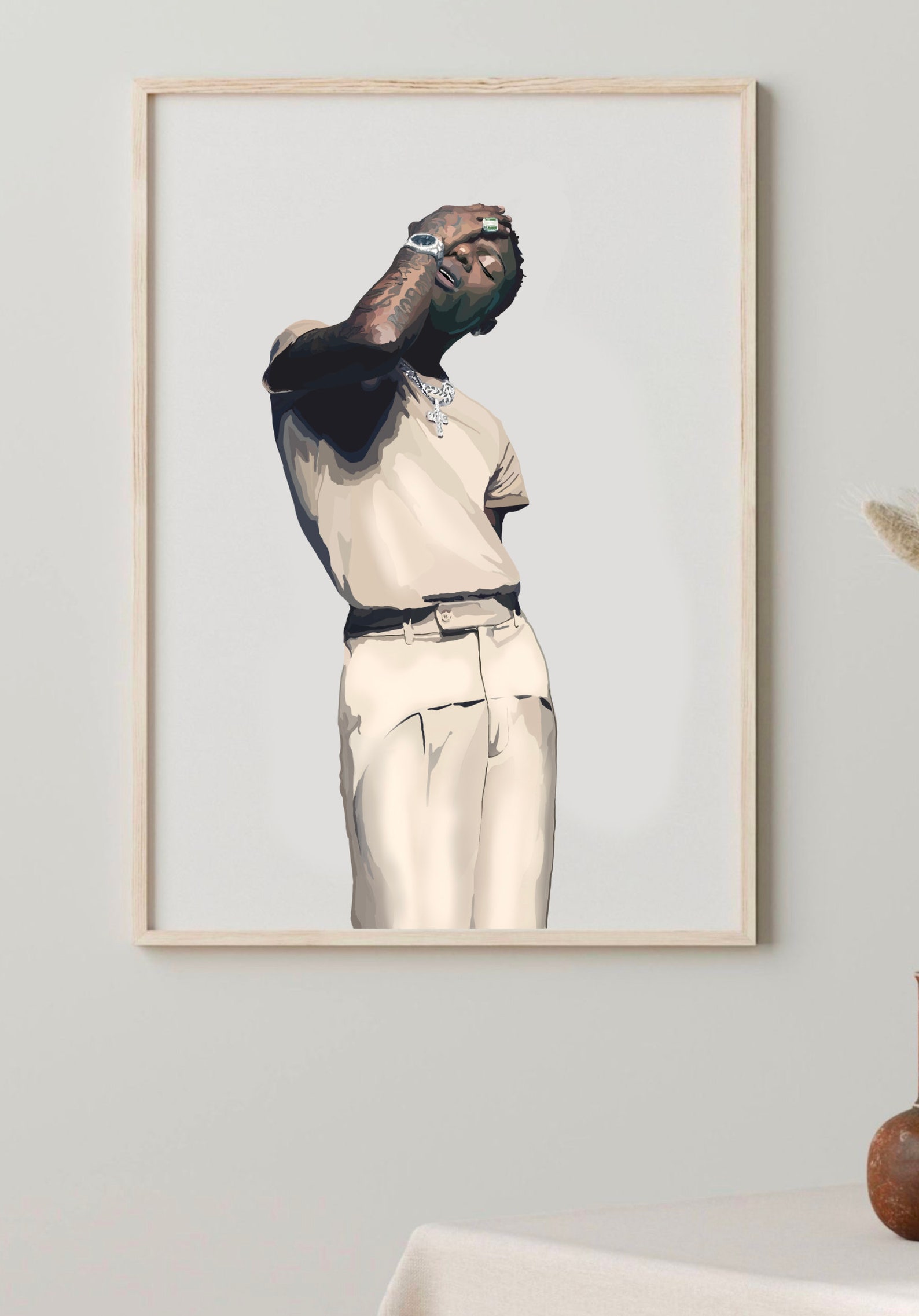 WizKid Art Print Poster Physical Print Wall Art Black | Etsy