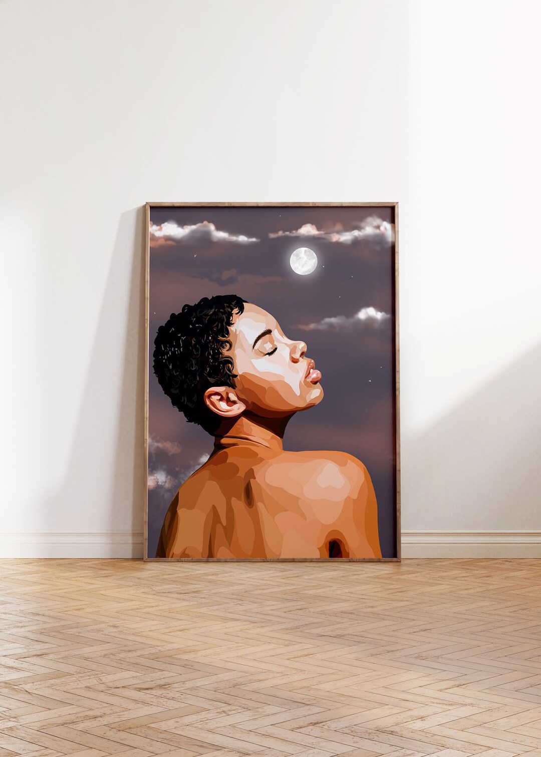 Black Women Body Art Poster Physical Print Wall Art Black Woman Black ...