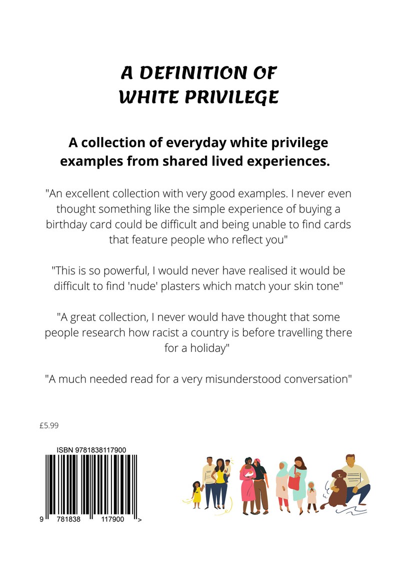 A Definition of White Privilege - Etsy