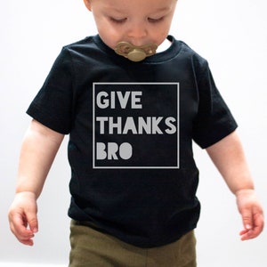 Give Thanks Bro Shirt, Cool Boys Thanksgiving, Funny Kids Thanksgiving ...