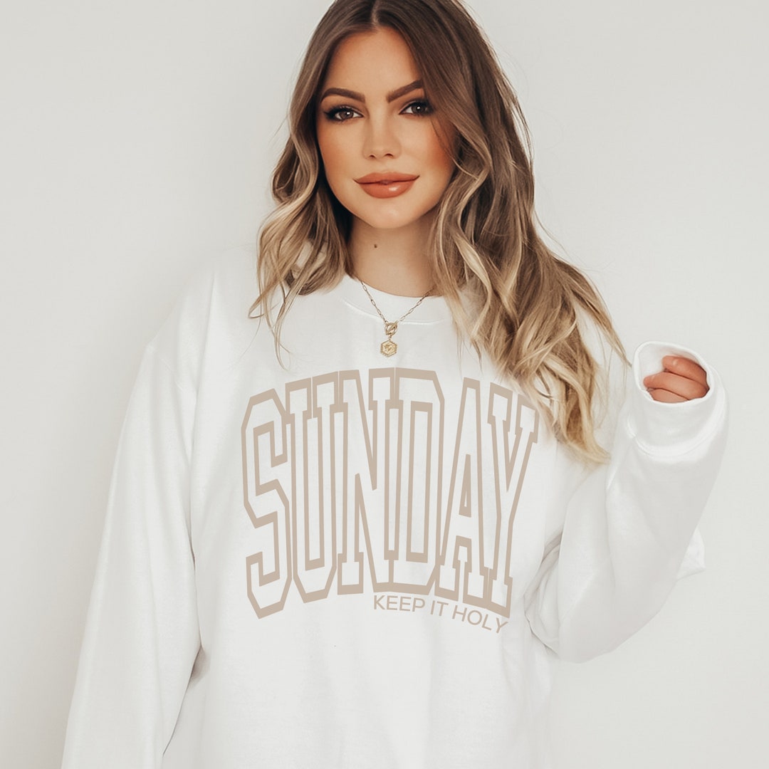 Sunday Trendy Christian Sweatshirt, Keep It Holy Hoodie, Teen Religious ...
