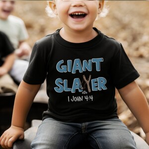 Giant Slayer Shirt for Boys, Christian T Shirt for Teen, Religious ...