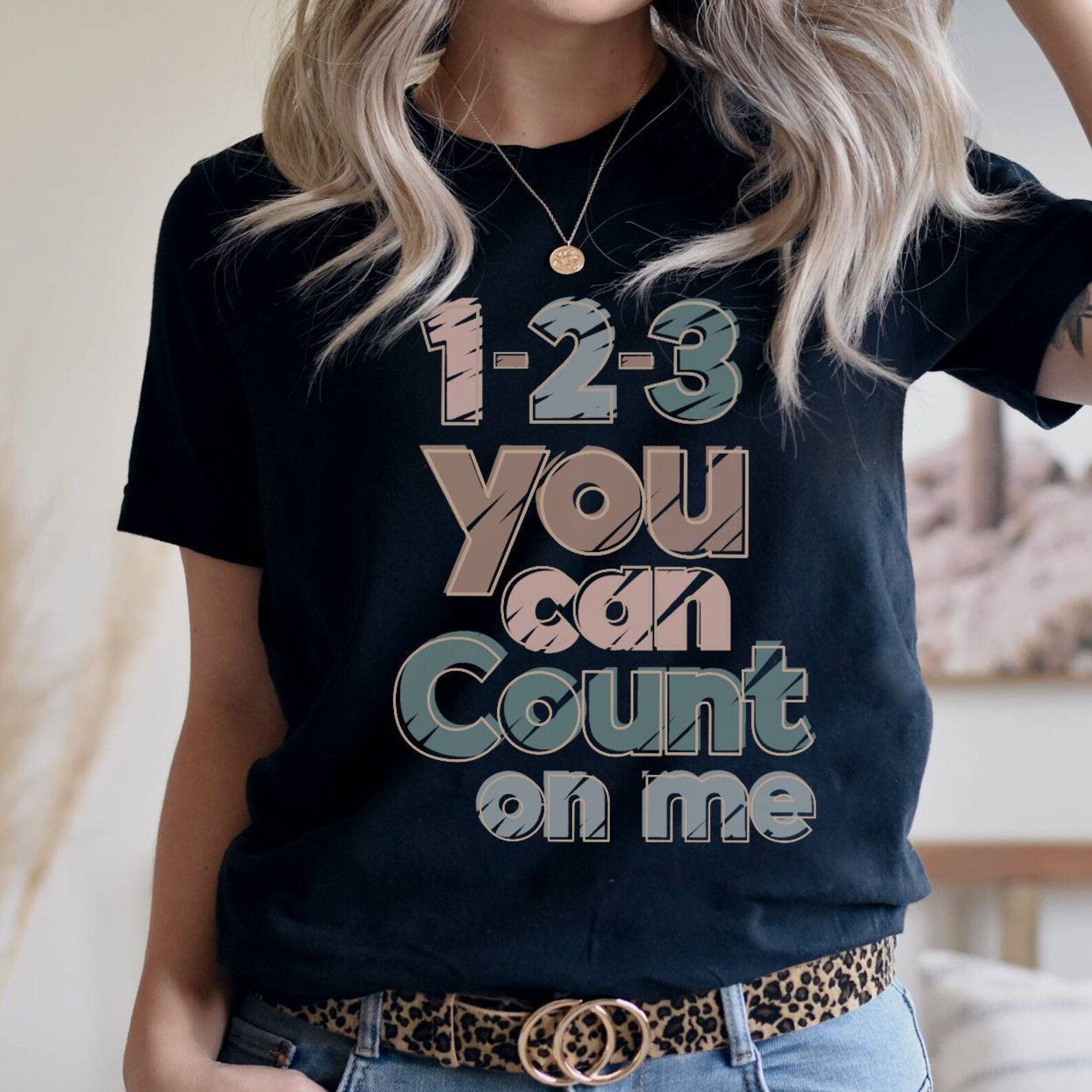 You Can Count on Me 123 Shirt for Home School Inspirational | Etsy