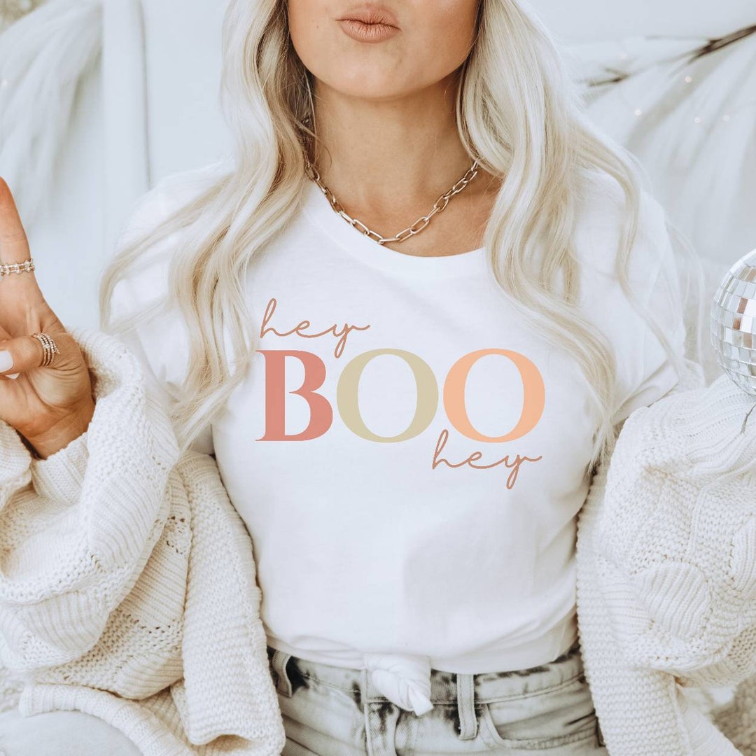 Hey Boo Shirt, Halloween Shirt, Ghost Shirt, Boo Shirt, Halloween ...