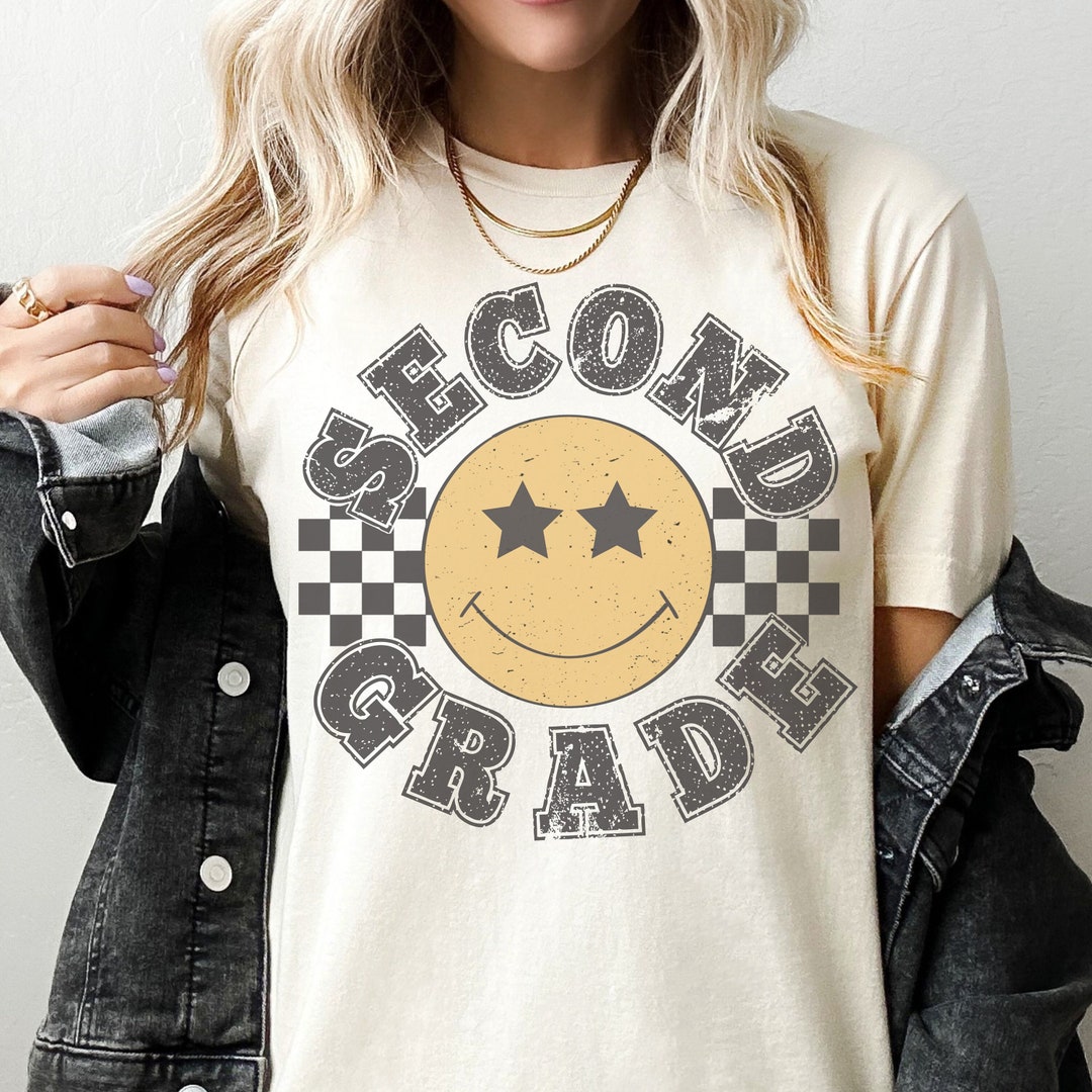 Retro Second Grade Teacher Shirt, 2nd Grade Teacher Tee, First Day of ...