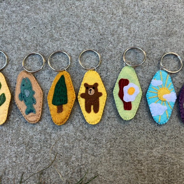 Felt Key Chain - Etsy