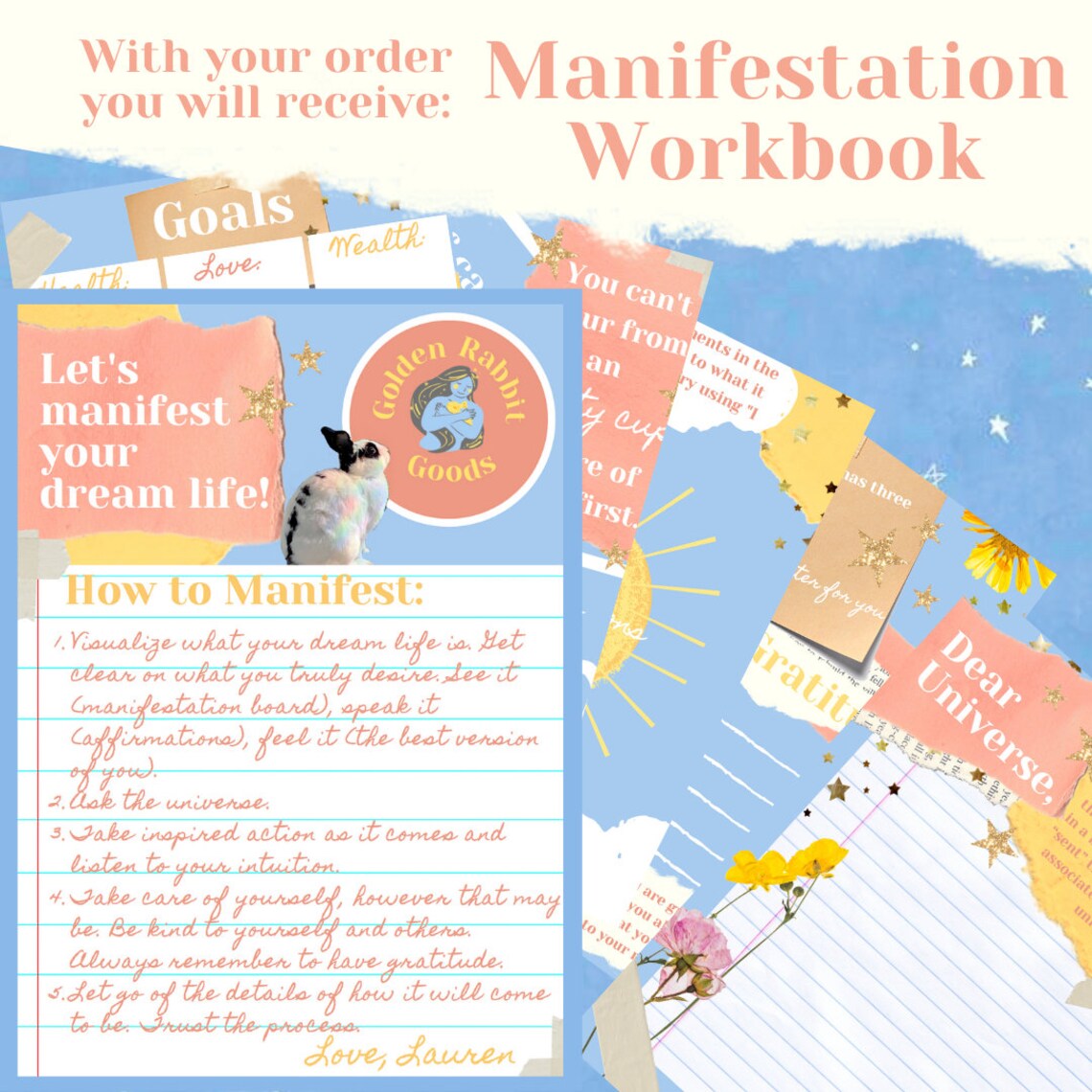 Personalized Vision Board, Customizable Manifestation Board, Law of ...