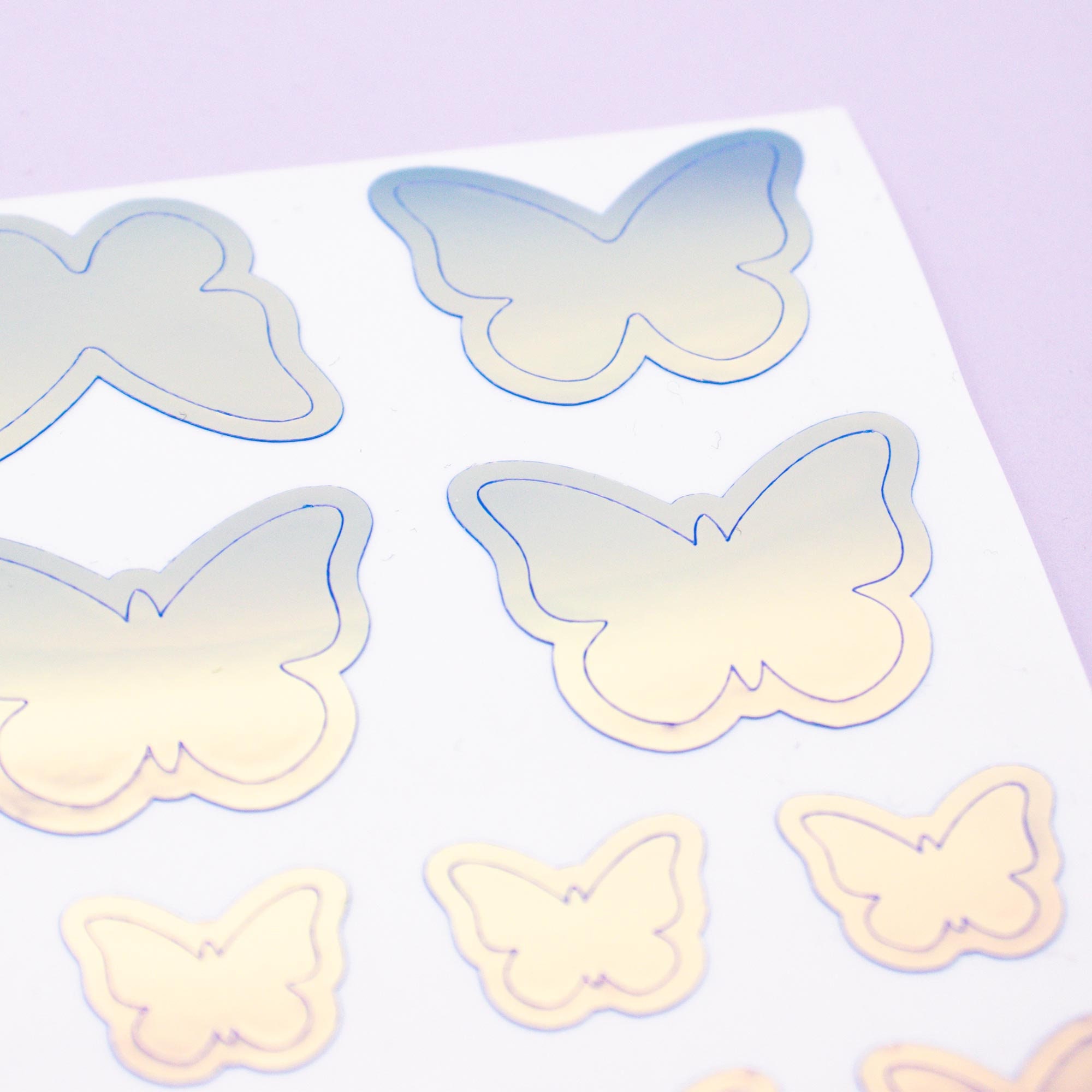 Solid & Outline Butterfly Stickers Cute Deco Stickers for - Etsy