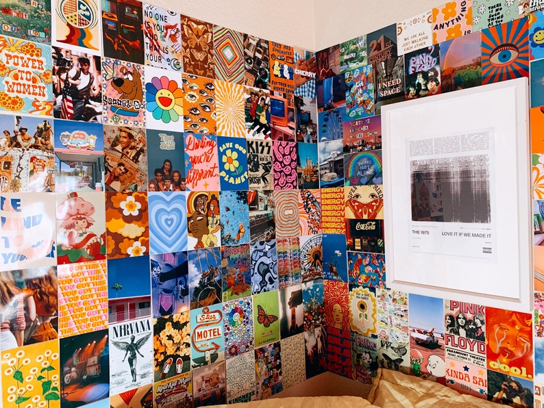 Indie 90s Aesthetic Wall Collage Kit VSCO Girl Room Decor | Etsy