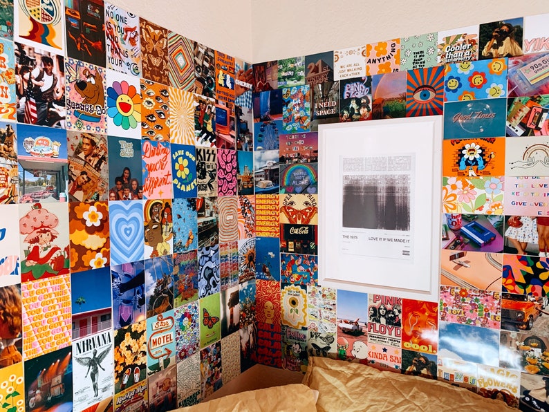 Indie 90s Aesthetic Wall Collage Kit VSCO Girl Room Decor | Etsy