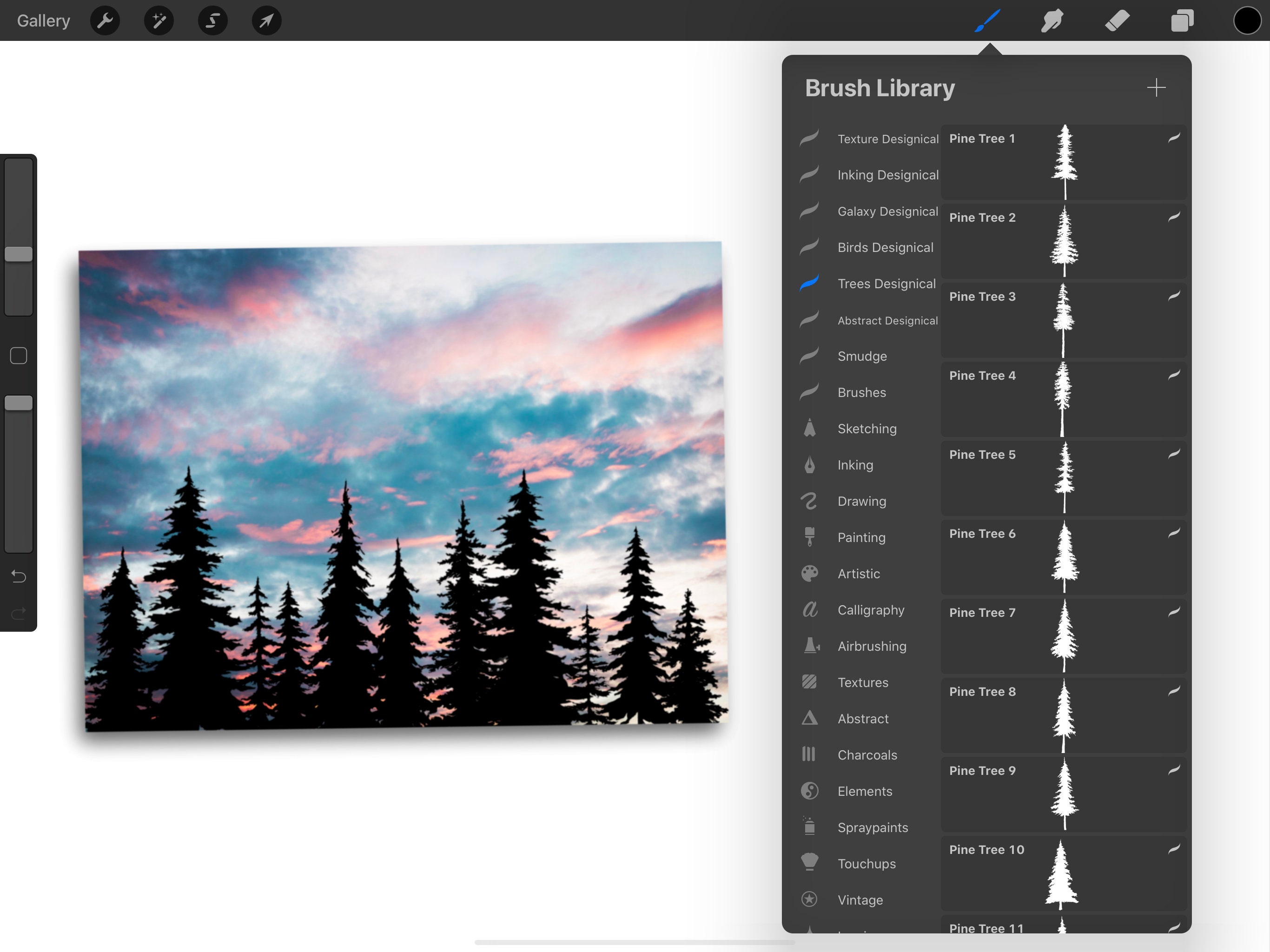 37 Handmade Tree Brushes for Procreate - Etsy UK