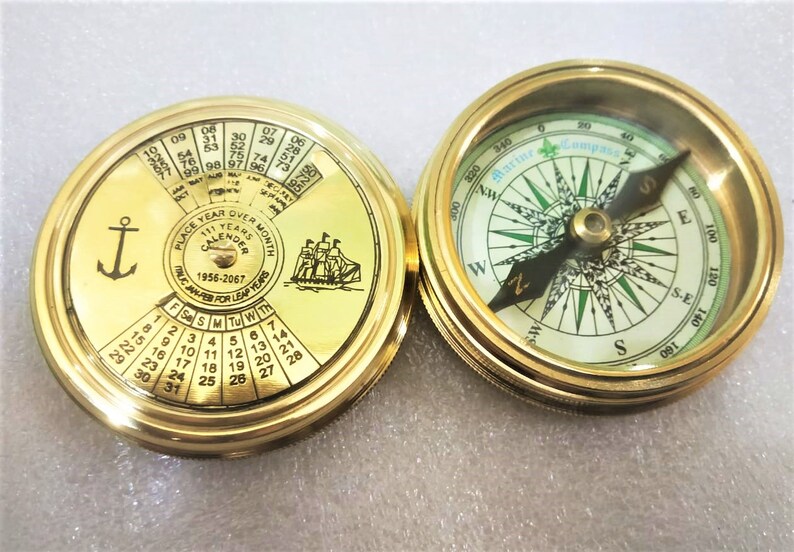 Pocket Compass With Robert Frost Poem With 100 Years Calendar - Etsy