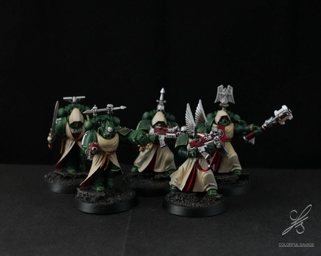 Dark Angels Company Veterans | Dark Angels | Warhammer 40k | Painted ...