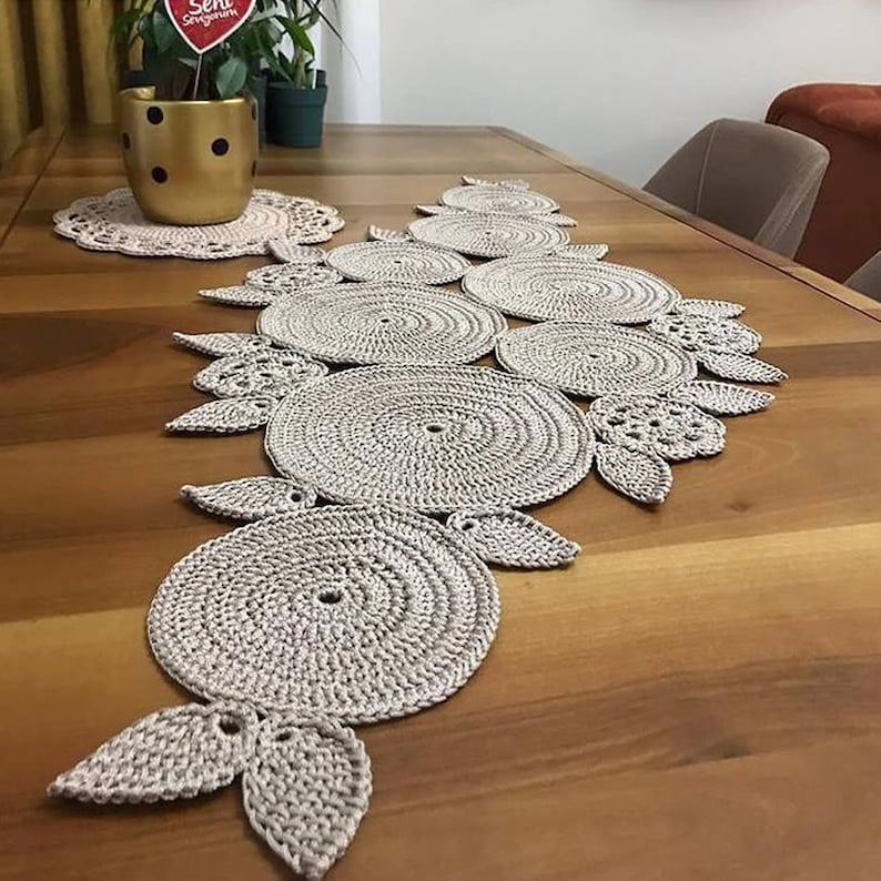 Macrame Rope Knitting Decorative Circle Table Runner - UPS Express ...