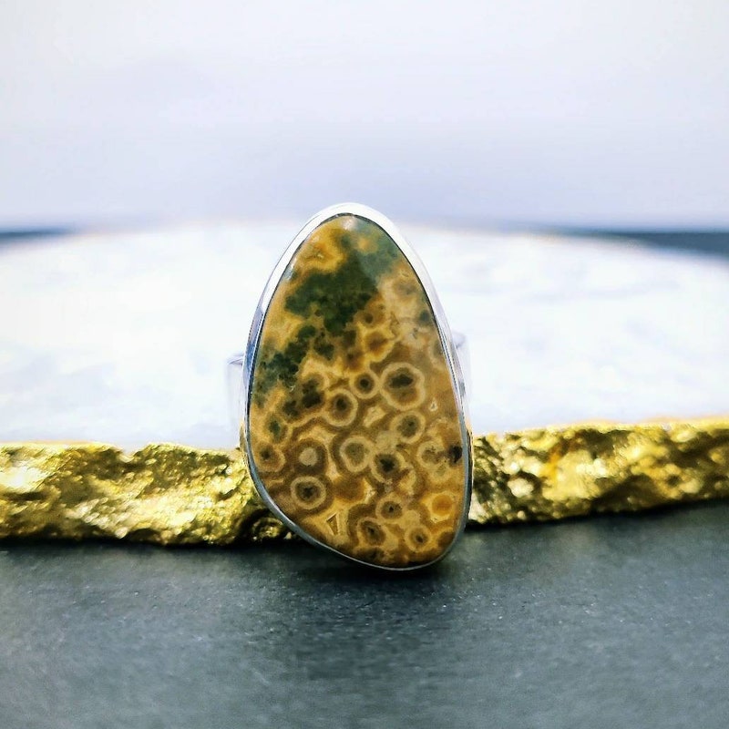 Jasper Ring - Etsy
