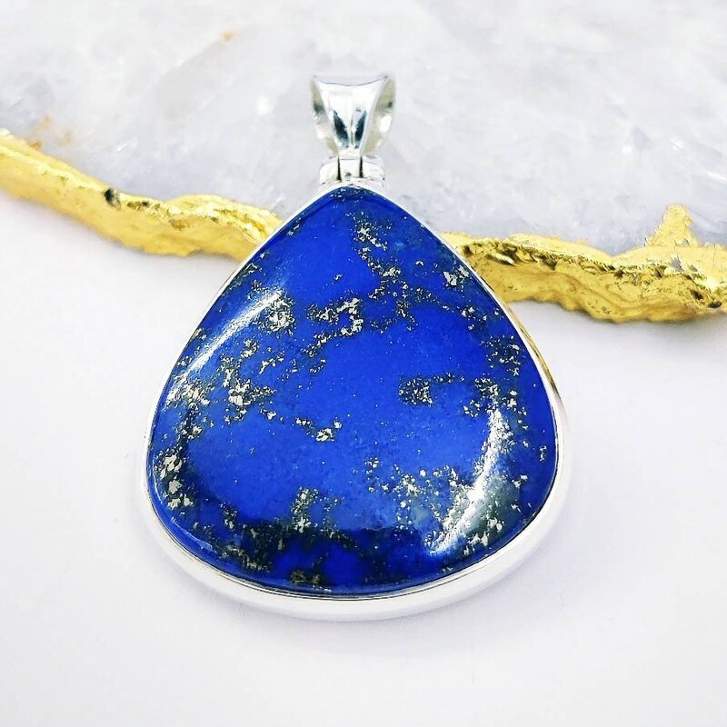 Blue Stone Pendant - Etsy