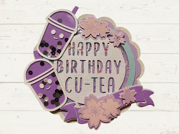 Boba Shaker Cake Topper/ Bubble Tea Shaker Cake Topper/ | Etsy