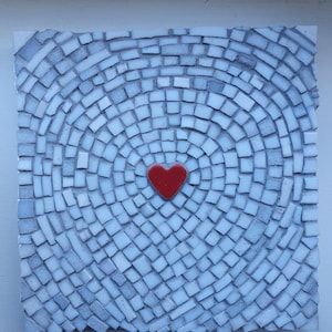 Heart Mosaic Mosaic Heart Handmade Heart Mosaic Heart Art - Etsy