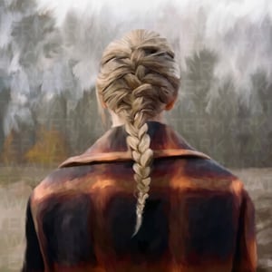 Taylor Swift Evermore Album Cover Print Hand-drawn Digital | Etsy