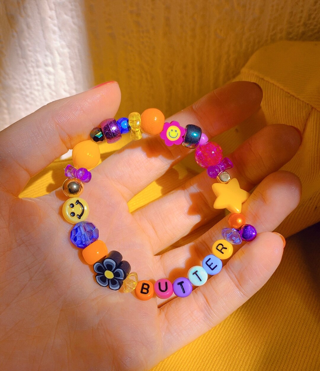 BTS Butter Handmade Beaded Bracelets - Etsy