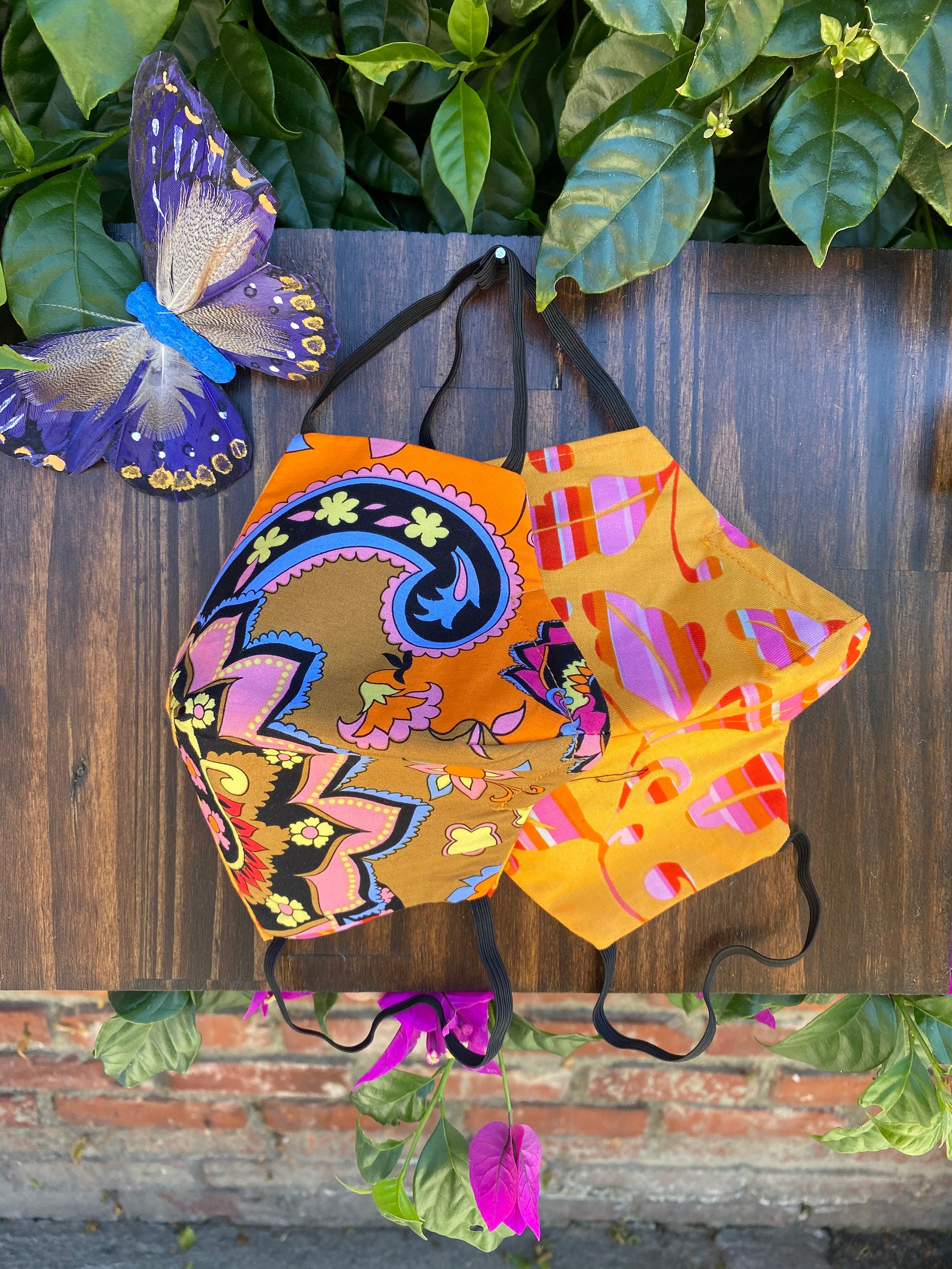 Máscaras reversibles. Máscaras con dos diseños y filtro. - Etsy España