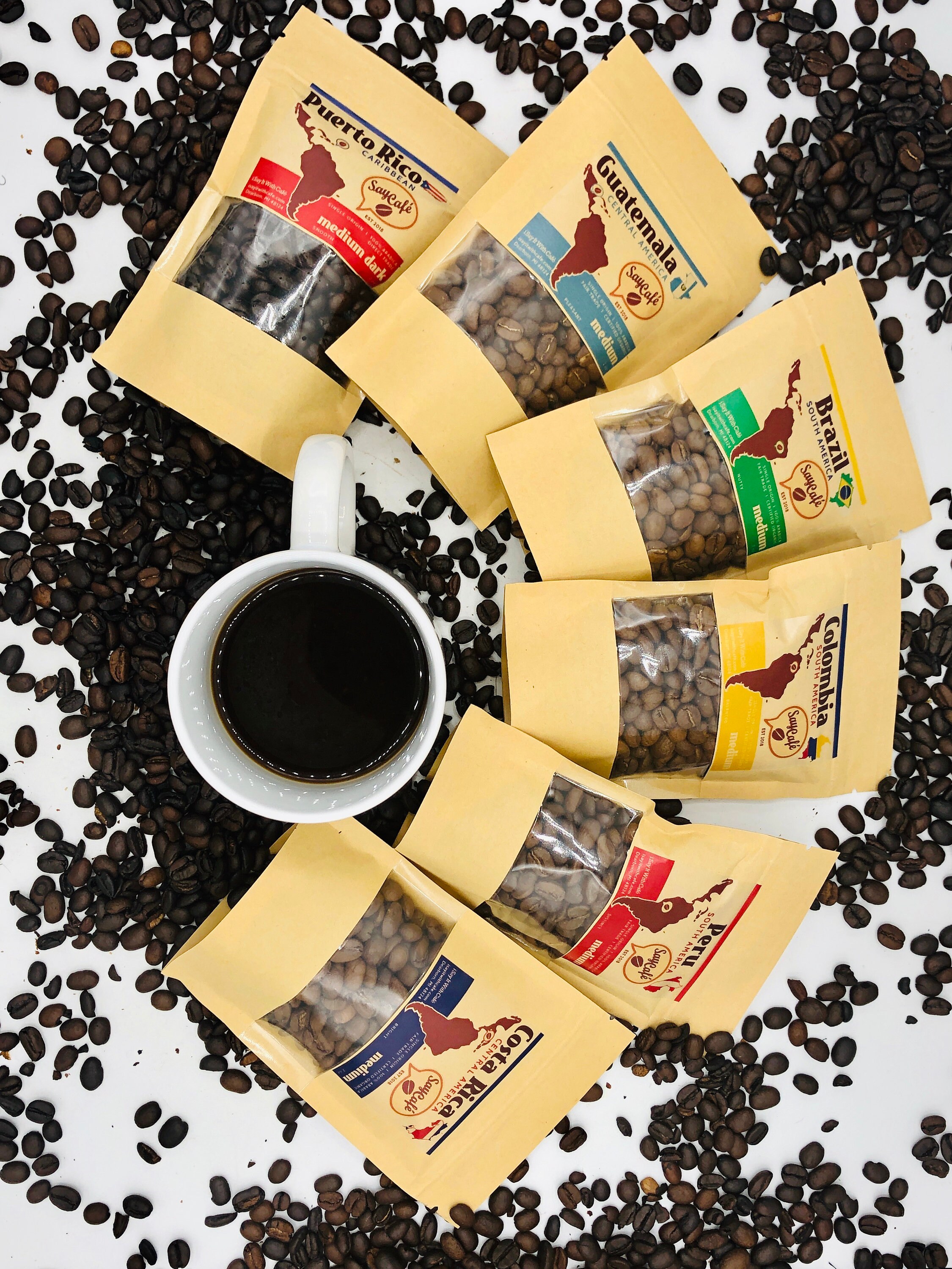 Caja de Café Sampler, Caja de Café Mundial, Caja de Muestras de Café ...