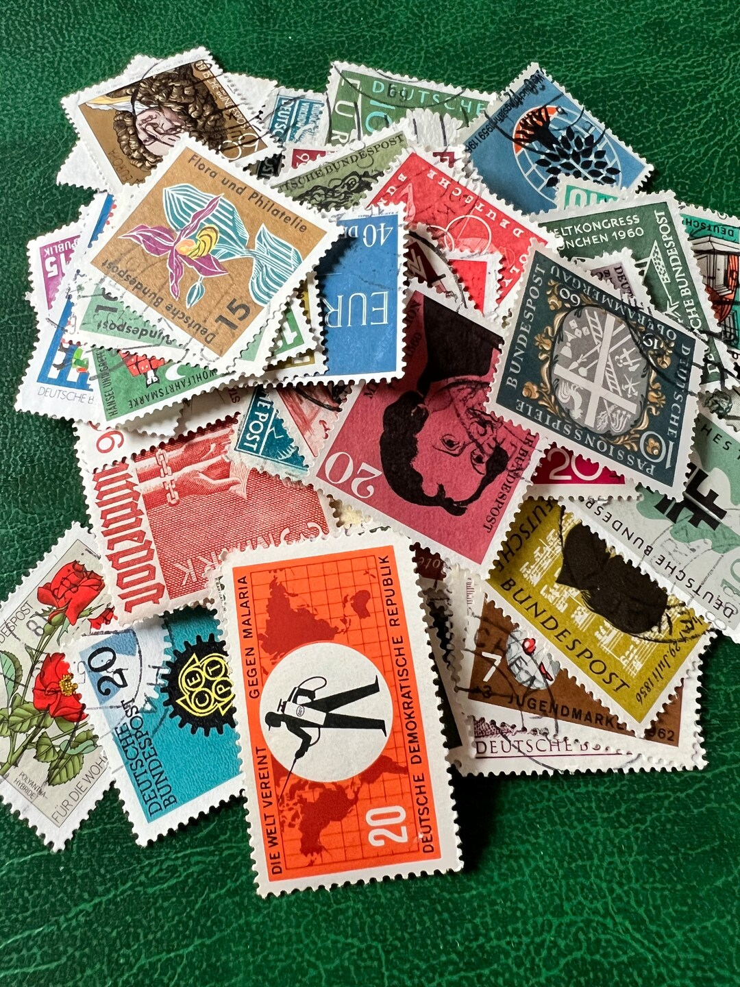 50 Random German Stamps - Etsy