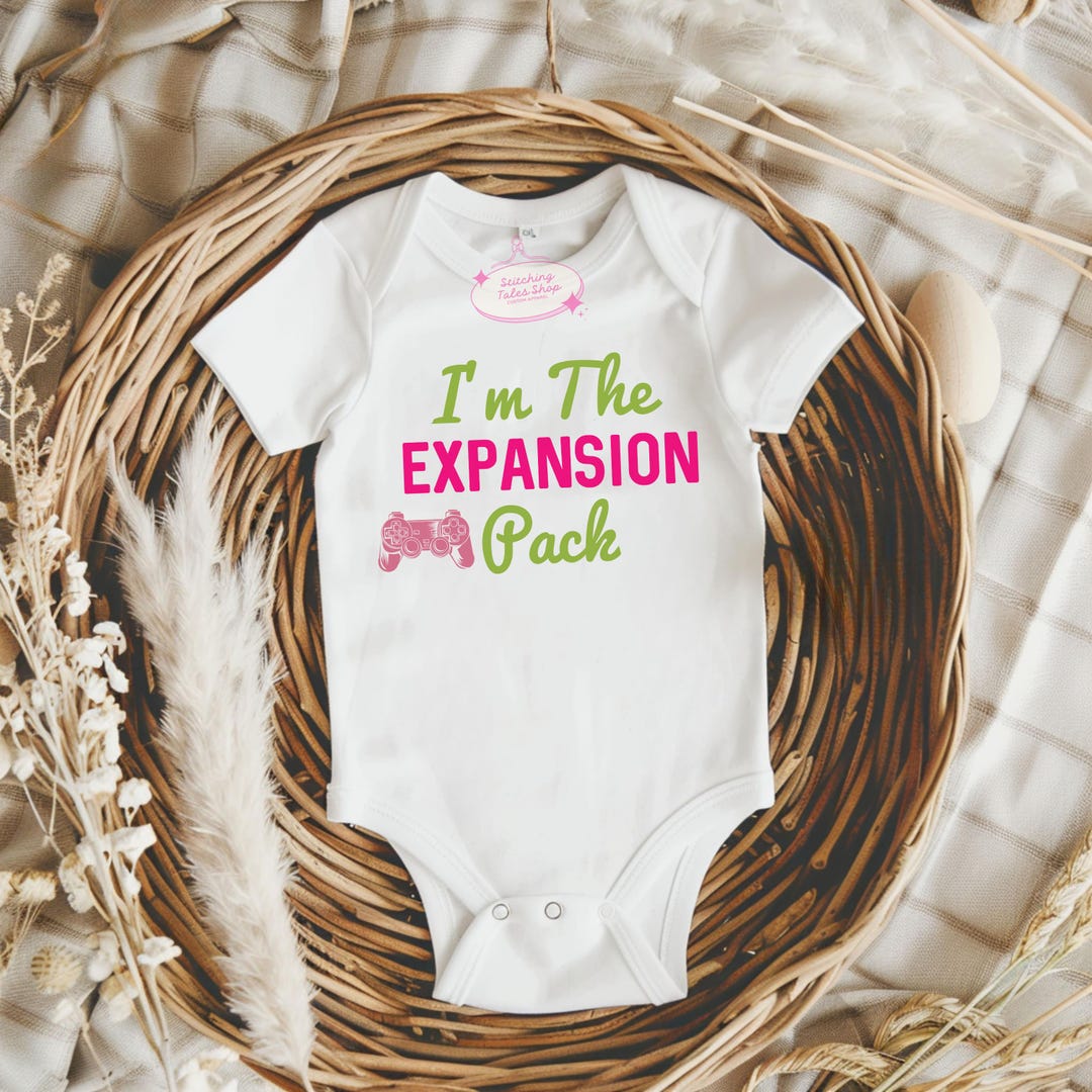 I’m the Expansion Pack, Funny Gamer Baby Onesie, Video Game Bodysuit ...