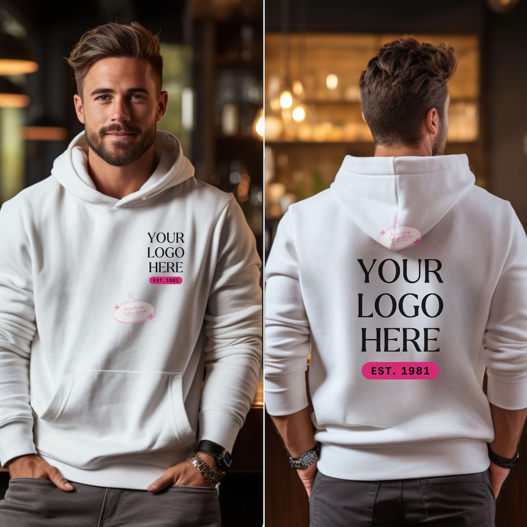 Custom Logo Hoodie, Personalized Business Sweatshirt, Bulk Logo Hoodies ...