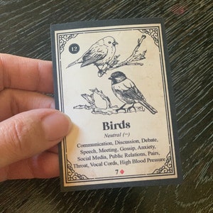 Printable Lenormand Cards With Key Words | Lenormand Deck, Lenormand ...