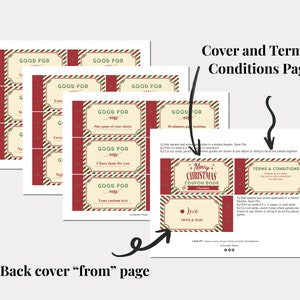 Printable Christmas Coupon Book Stocking Stuffer Custom Vouchers ...