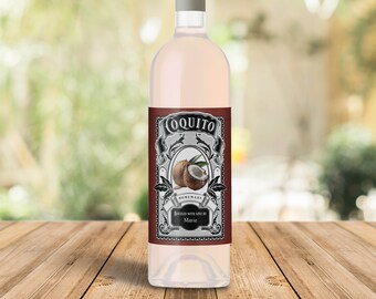 Puerto Rico Coquito Label Puerto Rican Drink Labels Eggnogg Labels ...