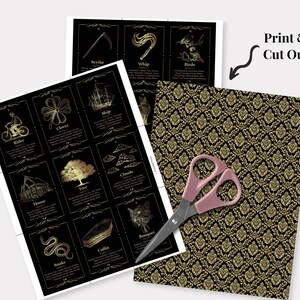 Lenormand Cards With Key Words Printable Lenormand Deck Learn Lenormand ...