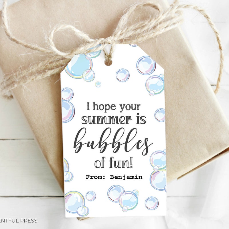 Bubbles Tag - Etsy